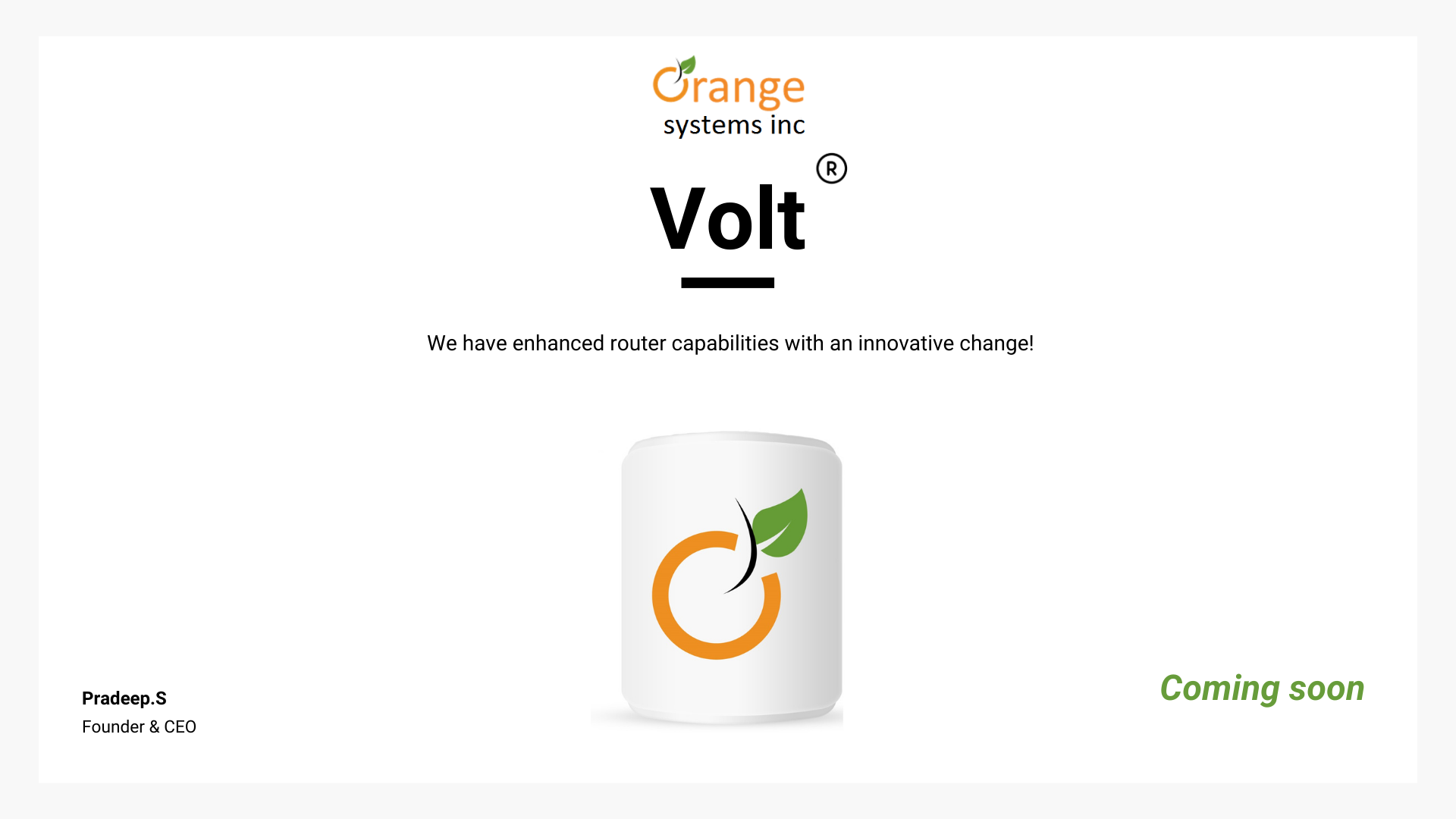 Our Products - Orange Systems Inc